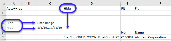 Conditionally Hiding Rows Columns Or Sheets Support Topics